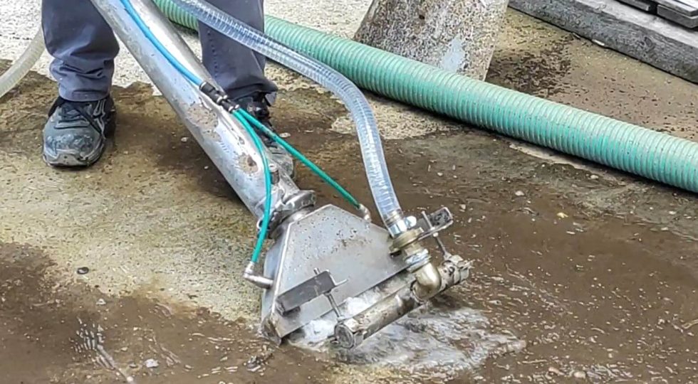 Pompa per aspirare fango gestita da un solo operatore?